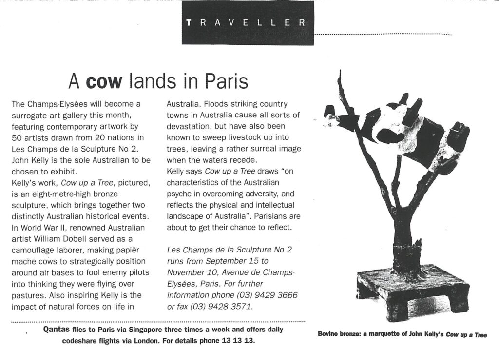 Cow up a Tree - John Kelly Artist